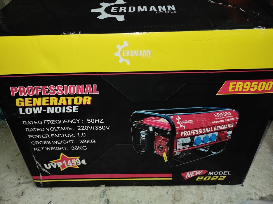 Бензиновый генератор ER 9500 Erdmann Tools GENERATORBENZ-0001 в ...